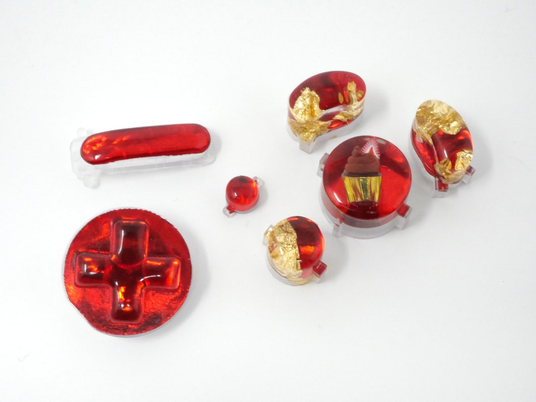 Chocolate Lovers Cupcake - Bald Resin Face Button Set - for Gamecube ...