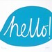 Hello Screen Print Typography Print Hello Poster - Etsy