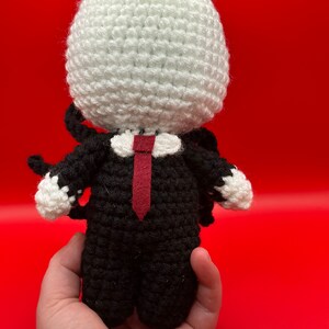 Slenderman Chibi Crochet Doll - Etsy