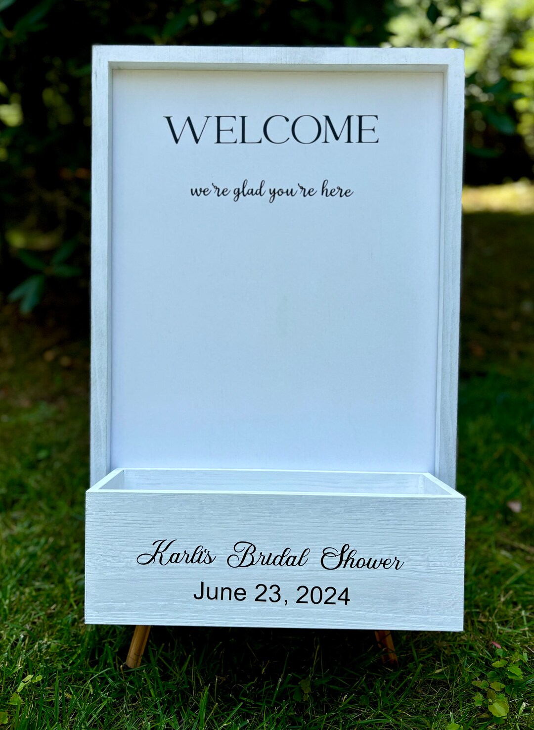 Flower Box Welcome Sign, Welcome Flower Box Sign, Welcome Sign Wedding ...