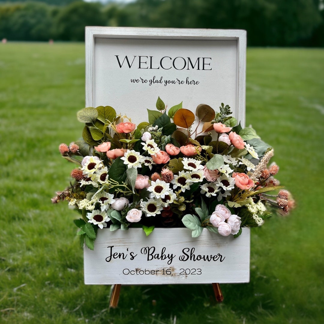 Flower Box Entrance, Flower Box Welcome Sign, Flower Box Sign, Welcome ...
