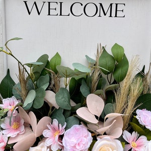 Flower Box Welcome Sign, Flower Box Sign, Welcome Sign Wedding Flower ...