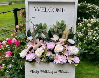 Flower Box Welcome Sign, Flower Box Sign, Wood Wedding Signs With ...