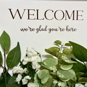 Flower Box Welcome Sign, Welcome Sign With Flower Box, Floral Box ...