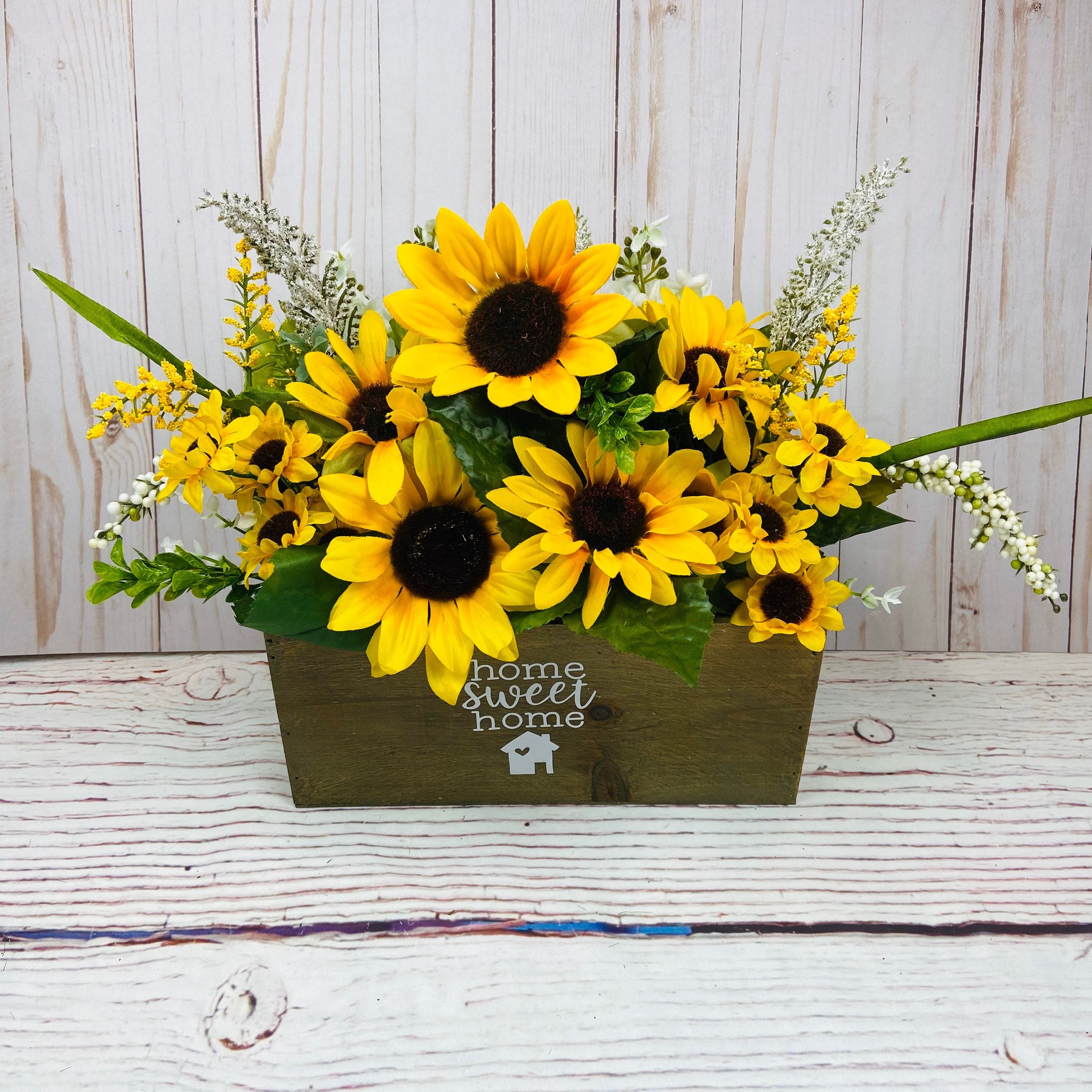 Sunflower Arrangement Sunflower Centerpiece Sunflower Floral | Etsy