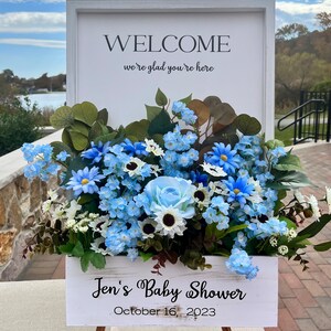 Flower Box Welcome Sign, Flower Box Sign, Wood Wedding Signs With ...