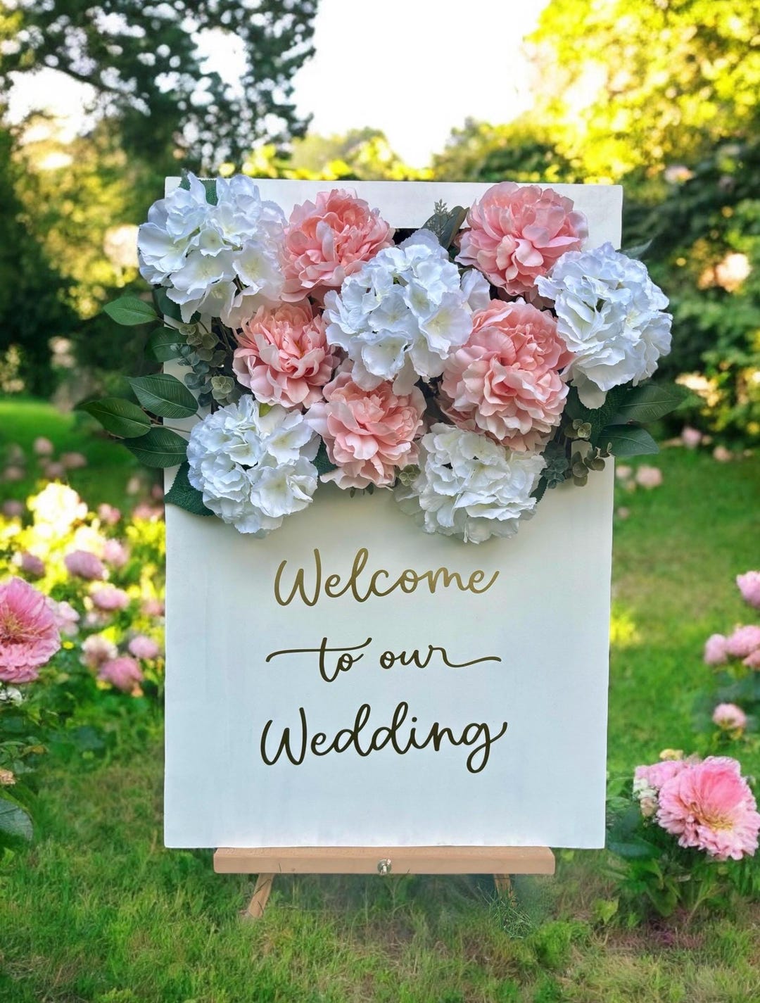 Wedding Welcome Sign, Flower Box Welcome Sign, Wedding Flower Box ...