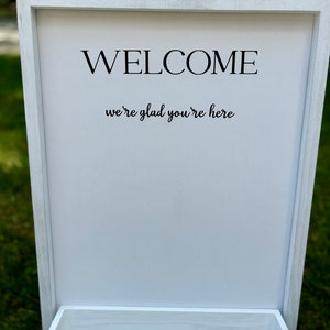 Flower Box Welcome Sign, Welcome Flower Box Sign, Welcome Sign Wedding ...