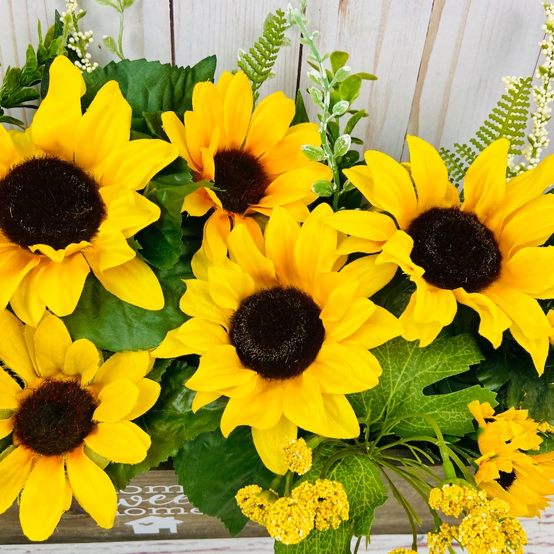 Sunflower Centerpiece Sunflower Floral Arrangement Sunflower - Etsy