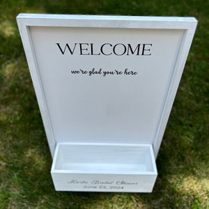 Flower Box Welcome Sign, Welcome Flower Box Sign, Welcome Sign Wedding ...