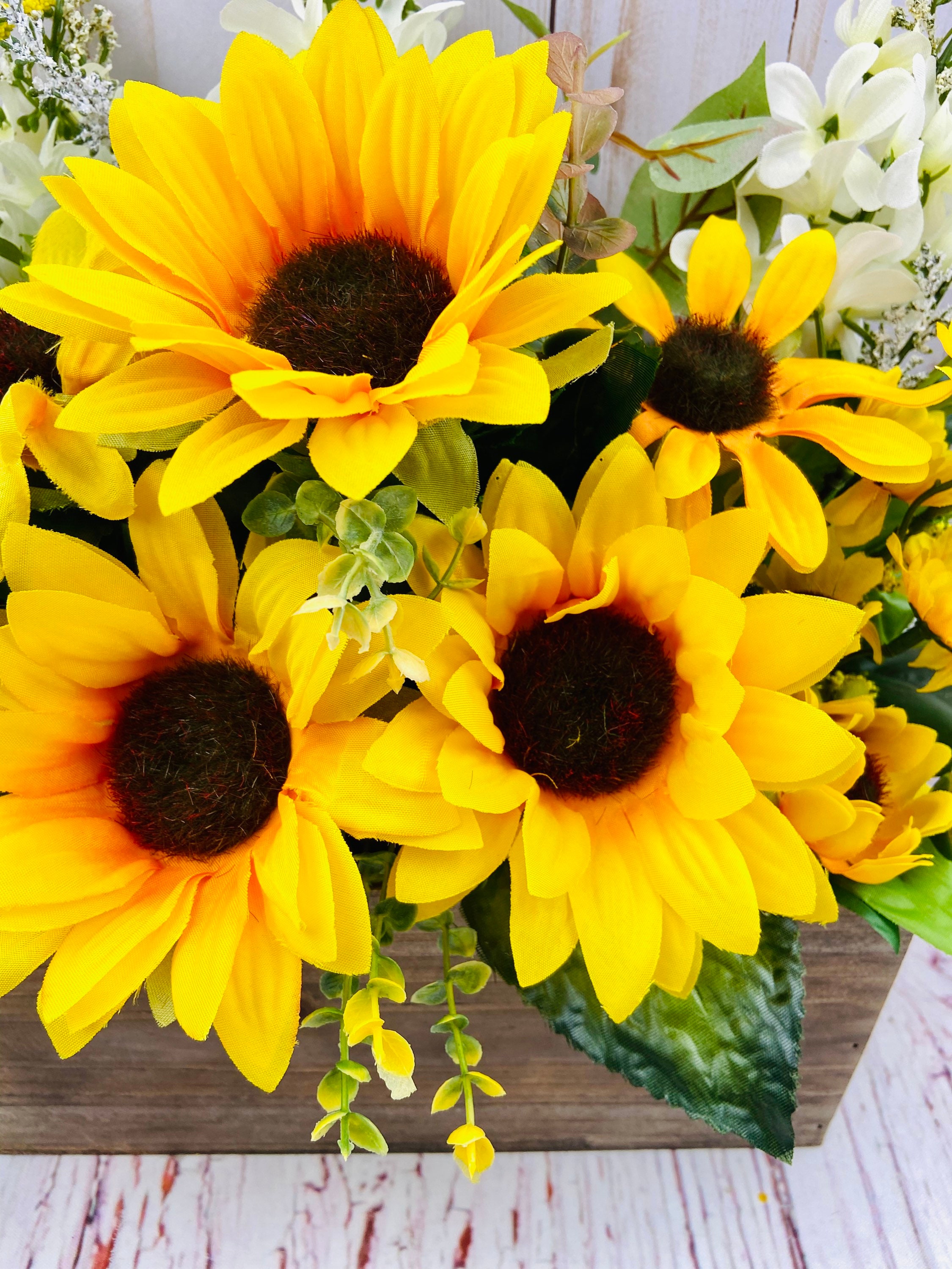 Sunflower Table Decor Sunflower Floral Arrangement Sunflower | Etsy