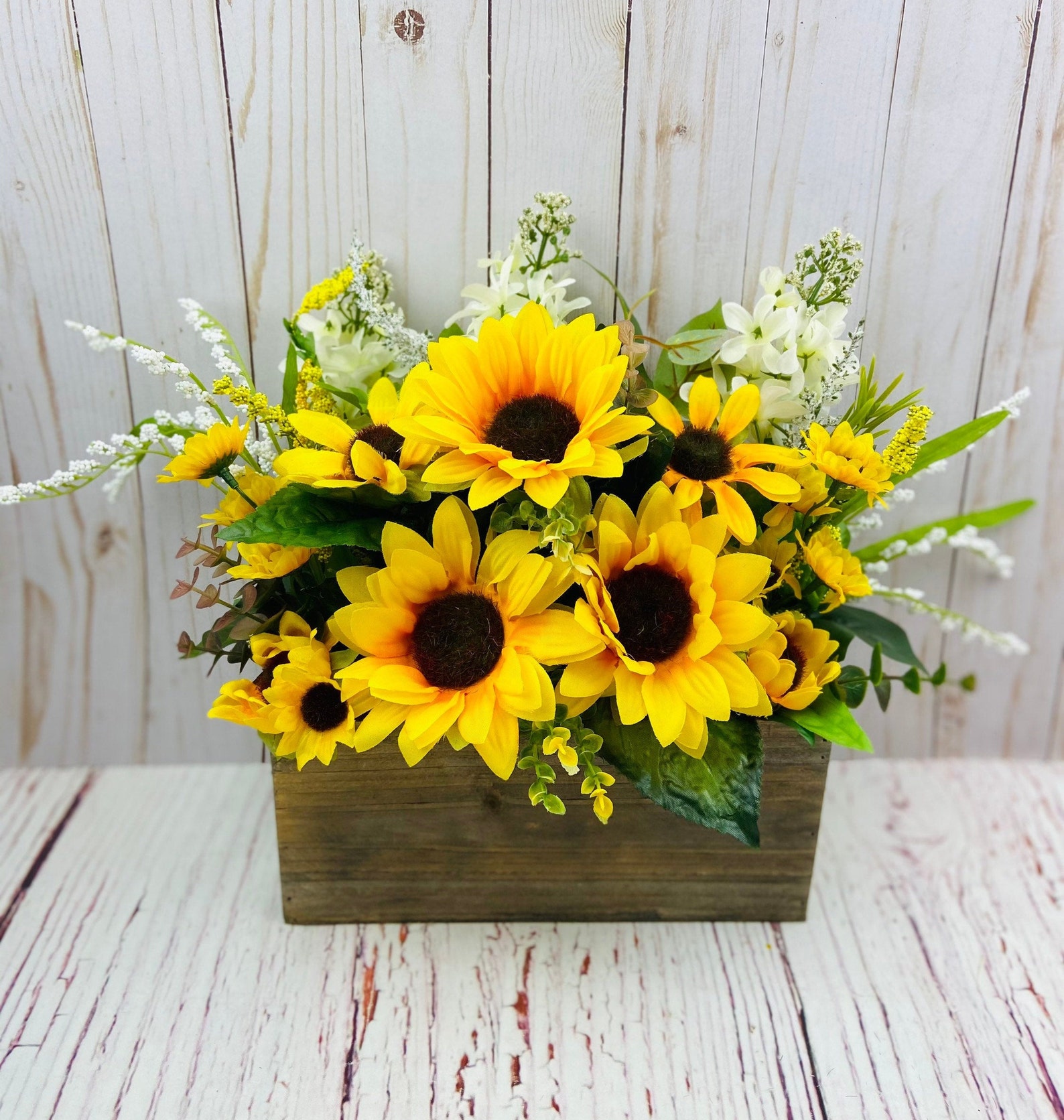 Sunflower Table Decor Sunflower Floral Arrangement Sunflower - Etsy