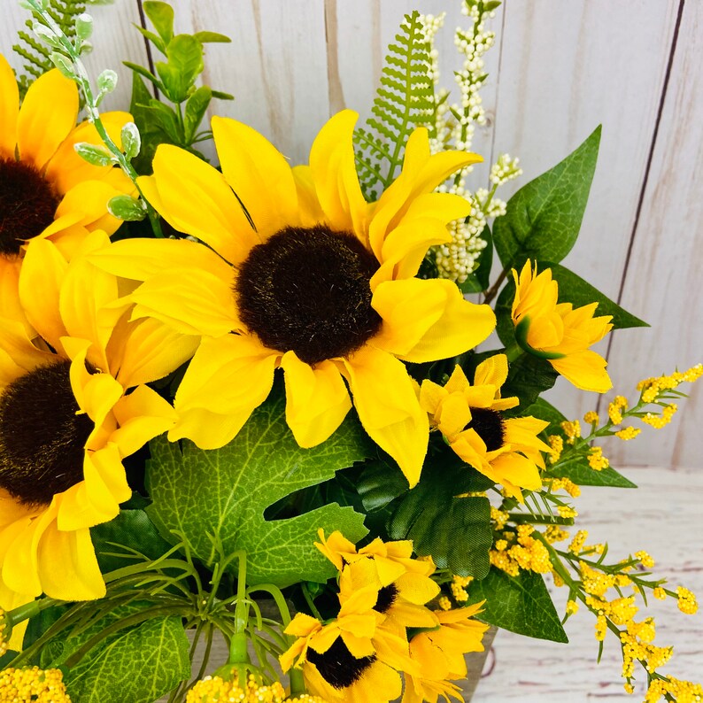 Sunflower Centerpiece Sunflower Floral Arrangement Sunflower - Etsy