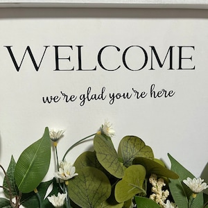 Floral Box Welcome Sign, Bloom Box, Flower Box Welcome Sign, Welcome ...
