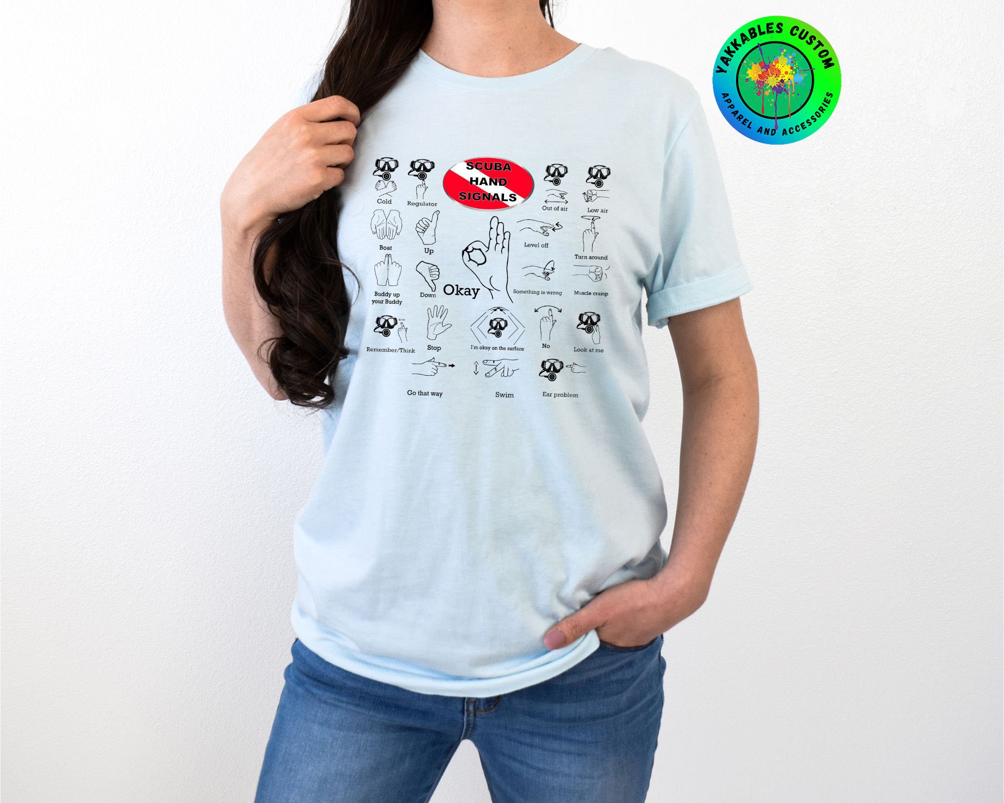 Scuba Hand Signals T-shirt Scuba Diver Shirt Scuba Gift Diver Gift ...