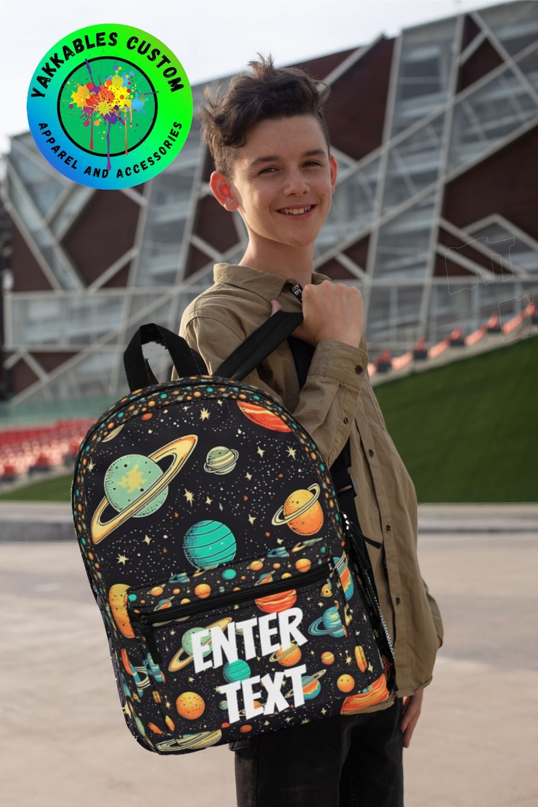 Personalized Outerspace Backpack Back to School Planets Bag Solar ...