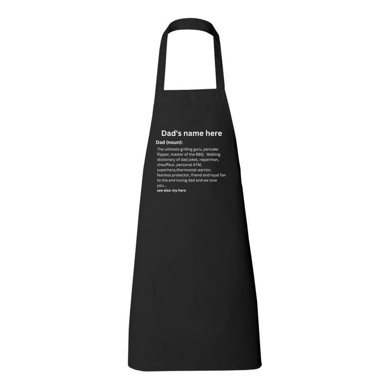 Custom Fathers Day Gift Butcher Apron Dad Gift Funny Dad Gift Dad Apron ...