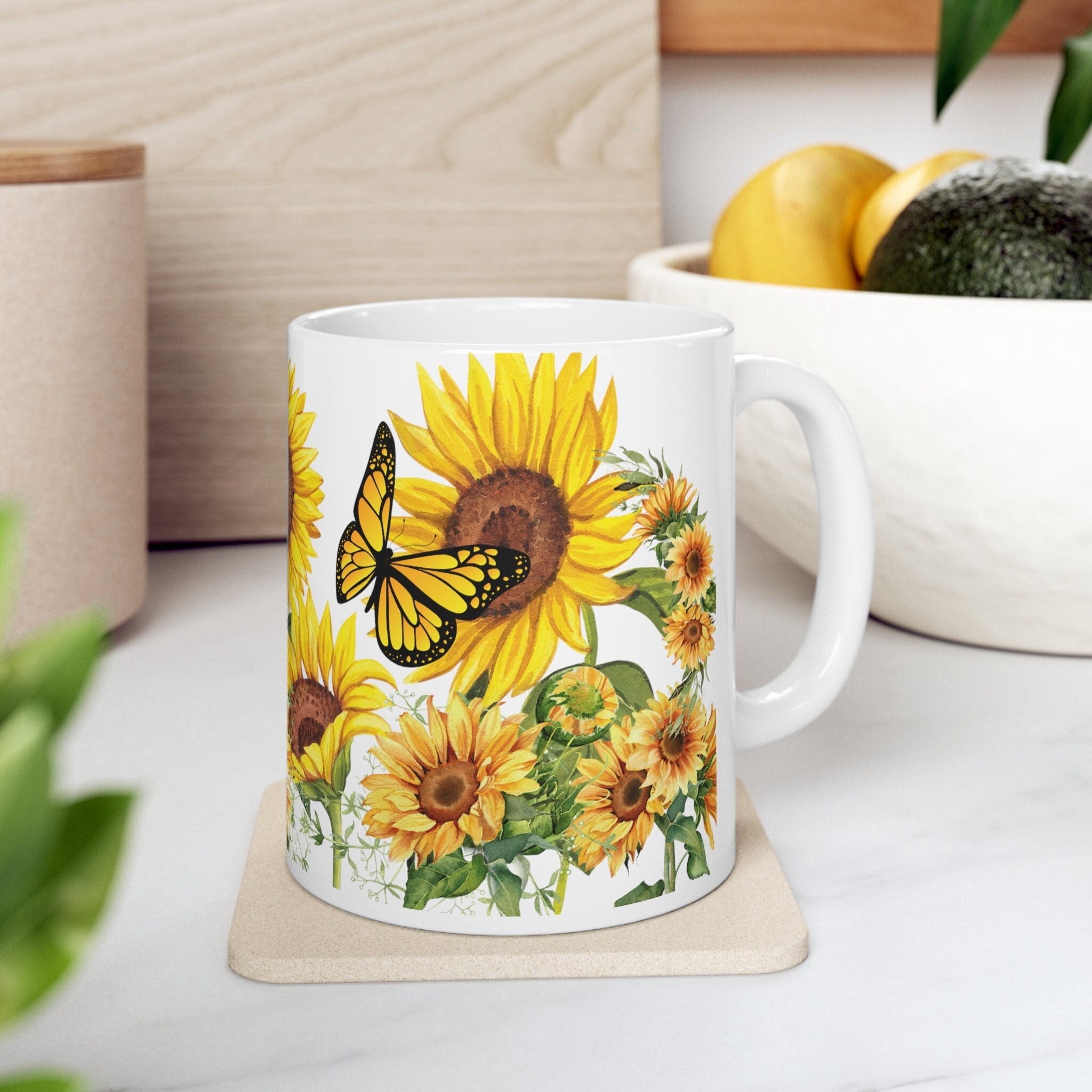 Sunflower Mug Sunflower Gifts Sunflower Cup Sunflower Coffee Mug ...