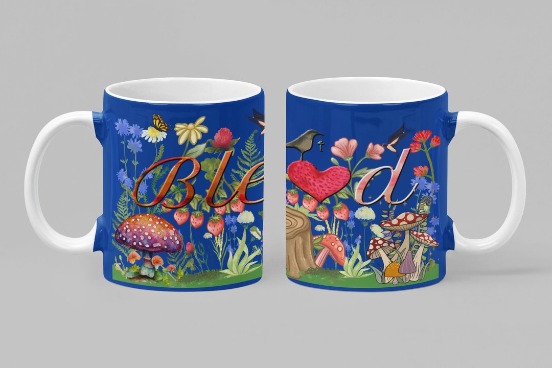 Cottagecore Unbelievably Blessed Mug Cottagecore Mushroom Mugs Mushroom ...