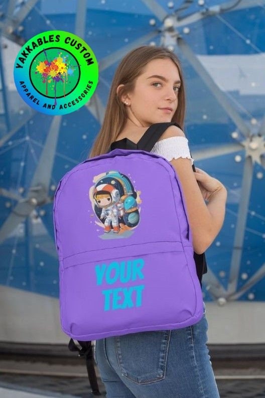 Girl Astronaut Backpack Back to School Bookbag for Kids Space ...