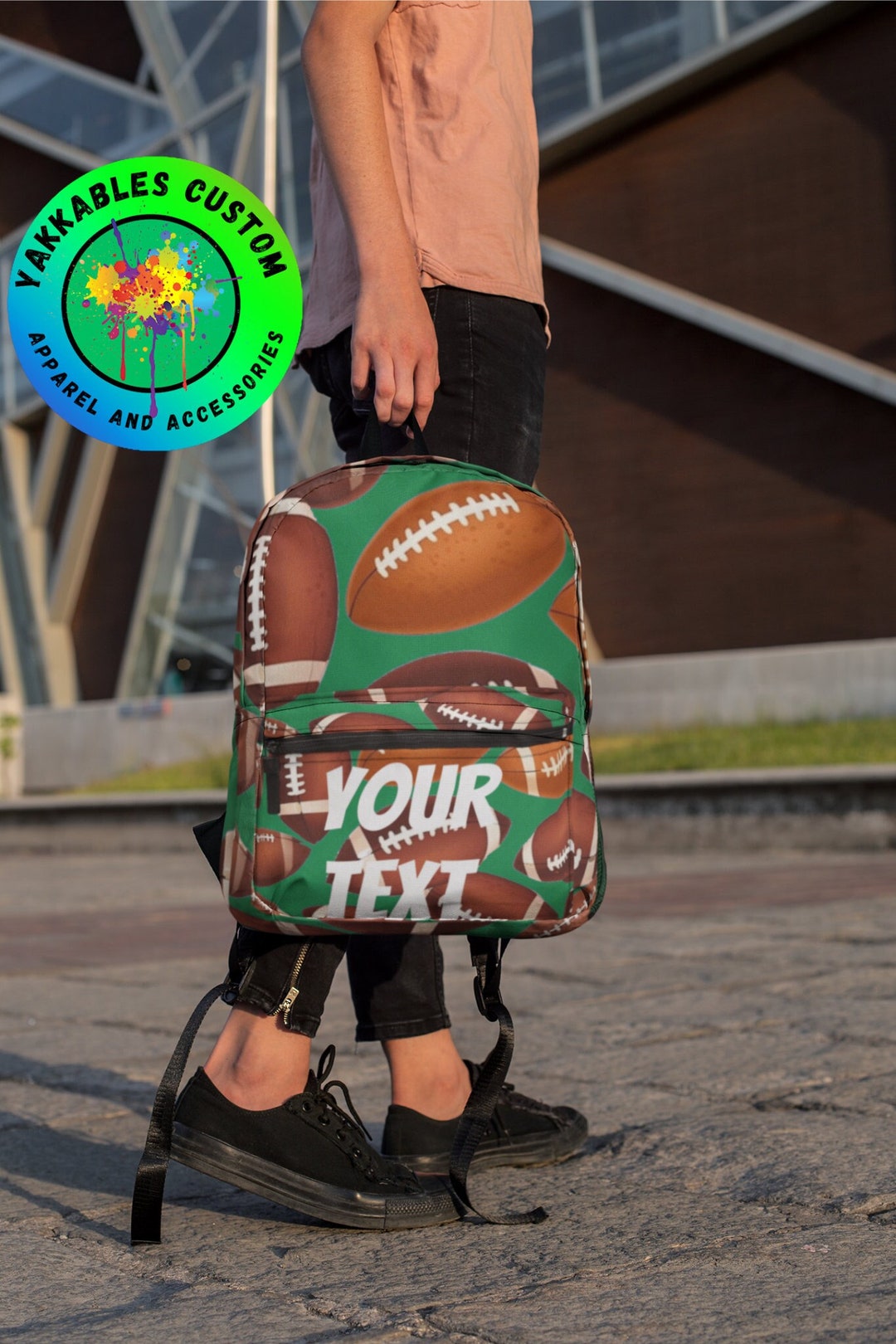 Football Backpack for Kids Back to School Bag Bookbags for Children ...