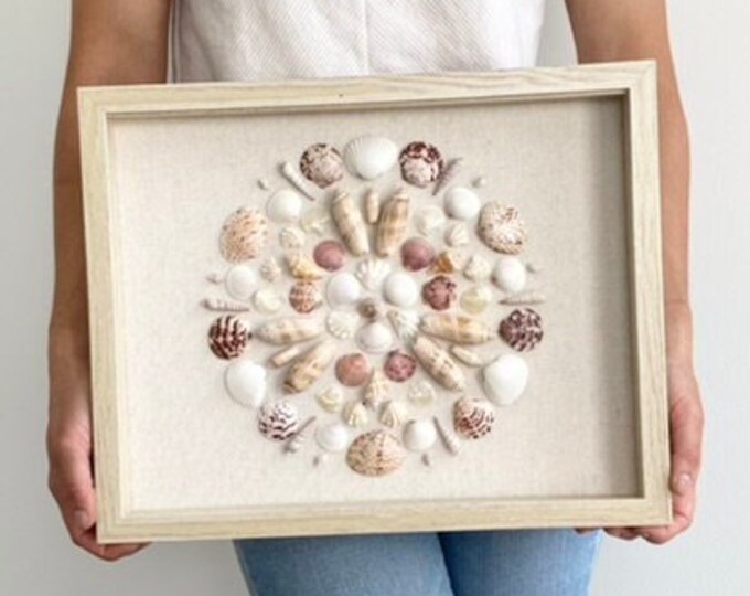 Symmetric Circle Shadow Box Art With Glass Enclosure - Etsy