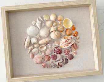 Cheerful // Coastal Decor // Shell Shadow Box by - Etsy