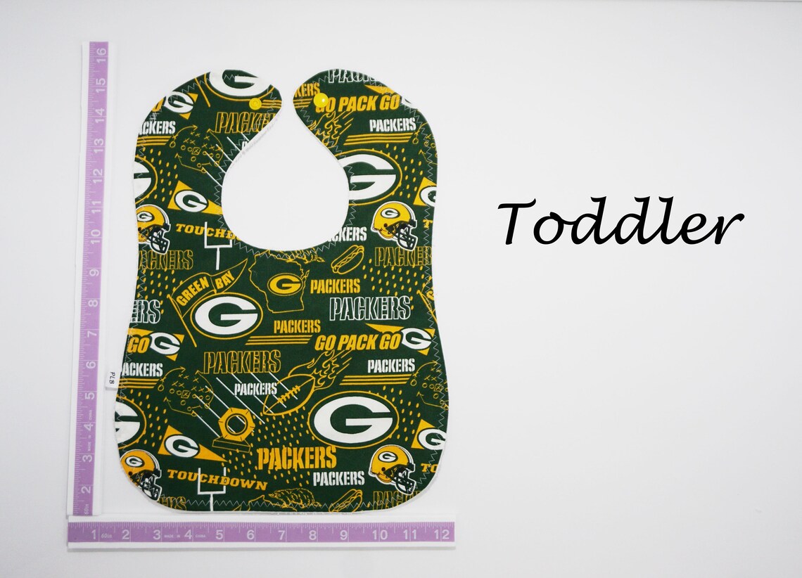 Green Bay Packers Baby Bibs Handmade Bibs Infant Washable | Etsy