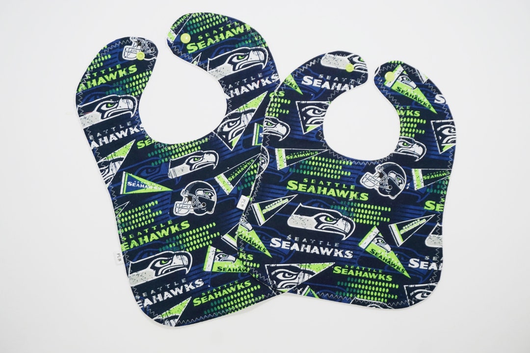 Babero de bebé Seattle Seahawks, babero lavable para bebés, babero de ...