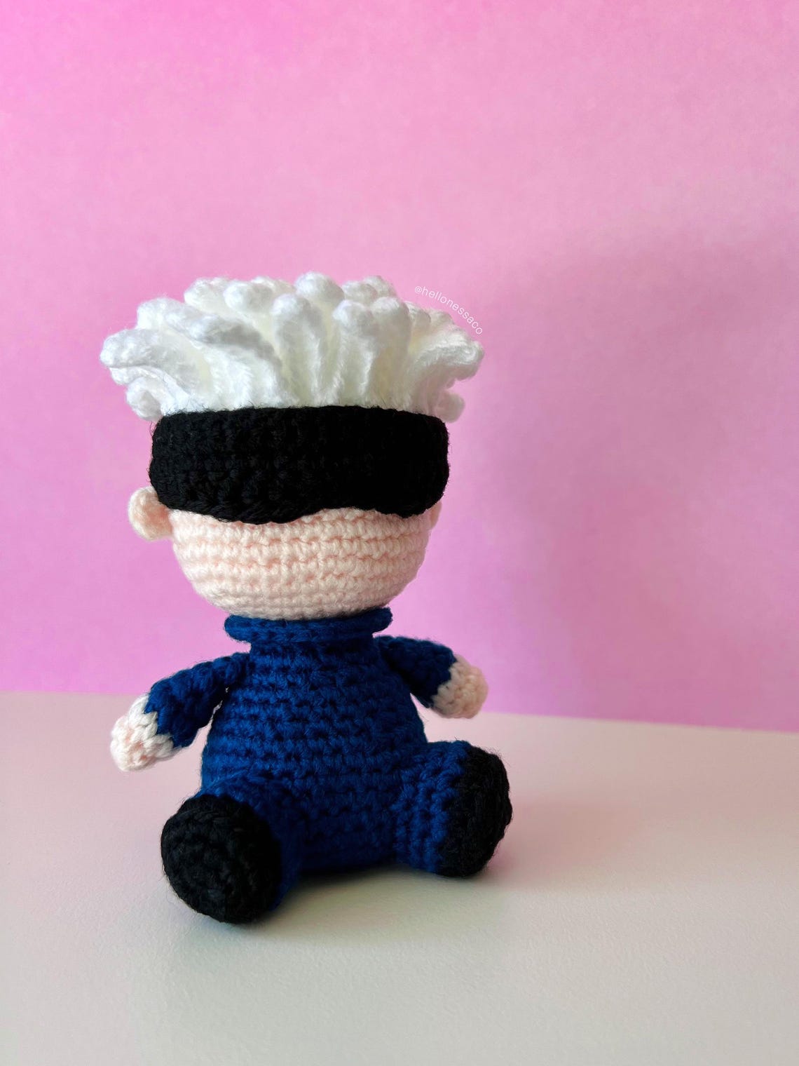 Gojo Chibi Desk Buddy Crochet PDF Pattern - Etsy