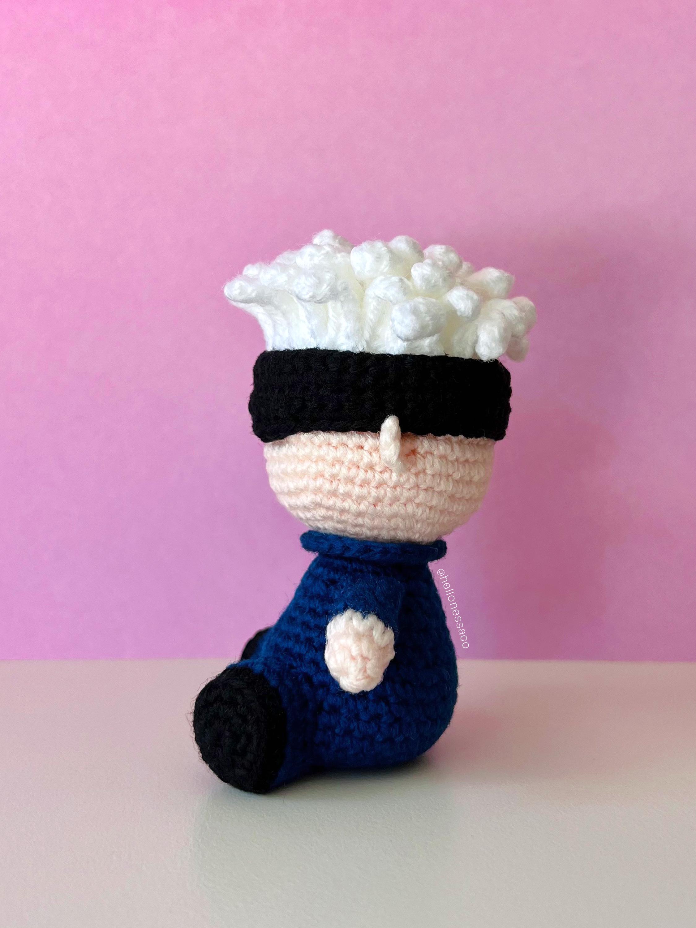 Gojo Chibi Desk Buddy Crochet PDF Pattern - Etsy