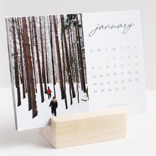 Modern Wood Photo Block Wood Picture Holder Photo Print | Etsy