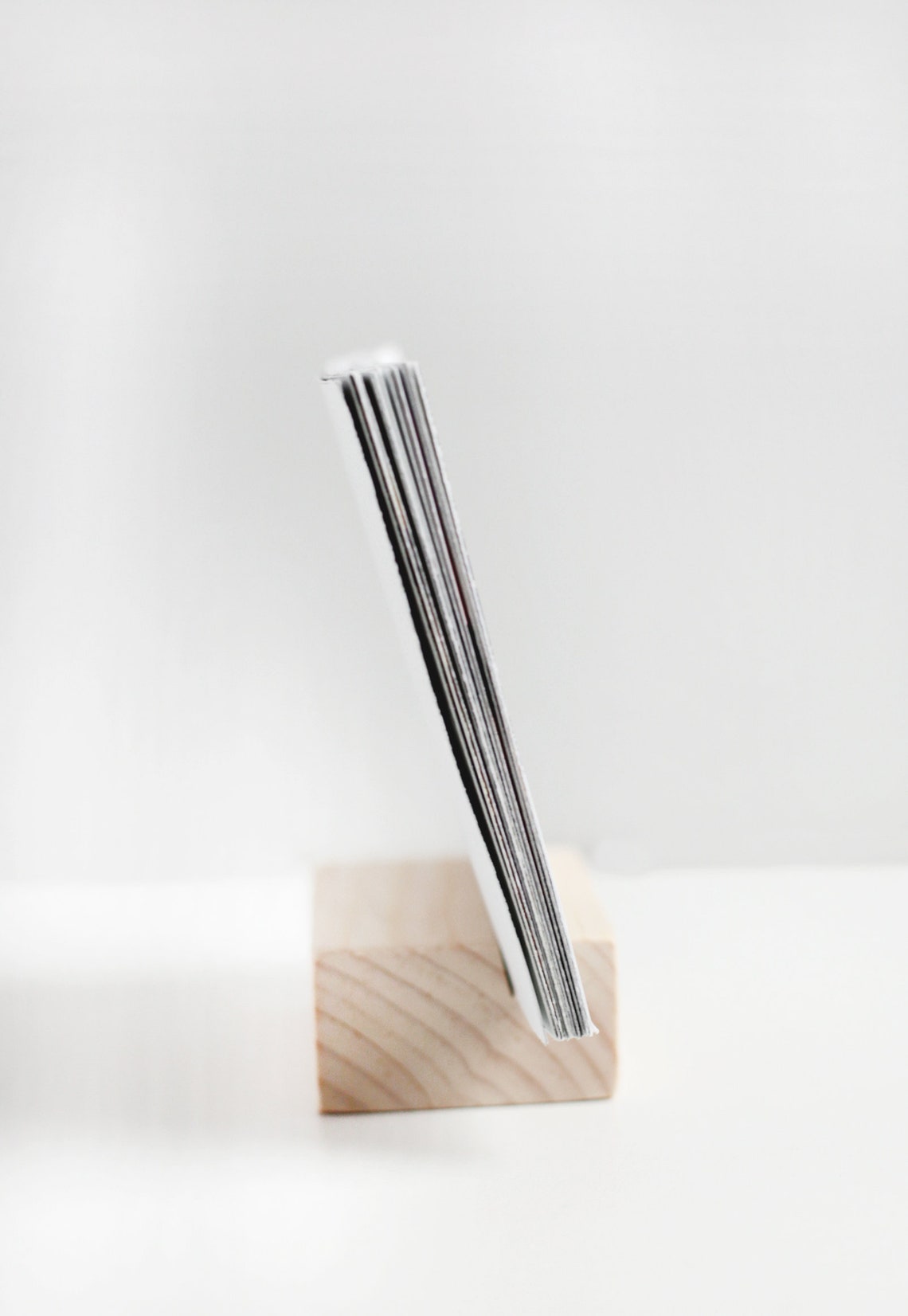 Modern Wood Photo Block Wood Picture Holder Photo Print | Etsy