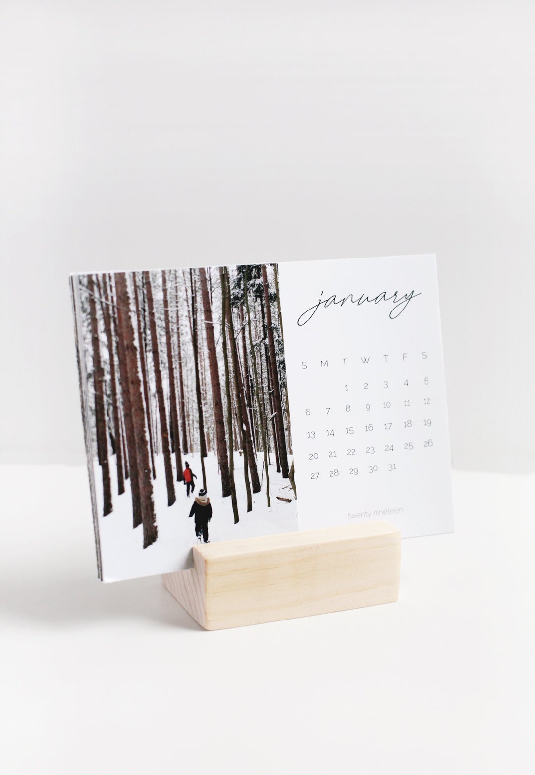 Modern Wood Photo Block, Wood Picture Holder, Photo Print Stand, Photo ...