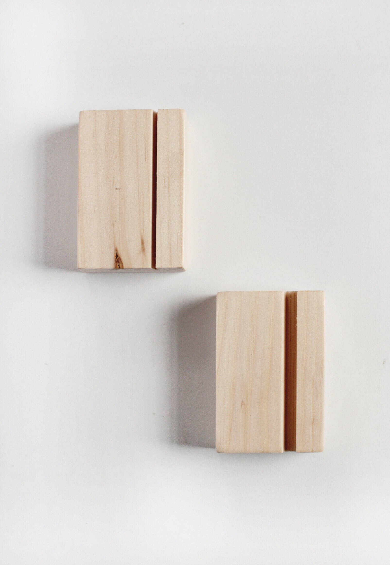 Modern Wood Photo Block Wood Picture Holder Photo Print | Etsy