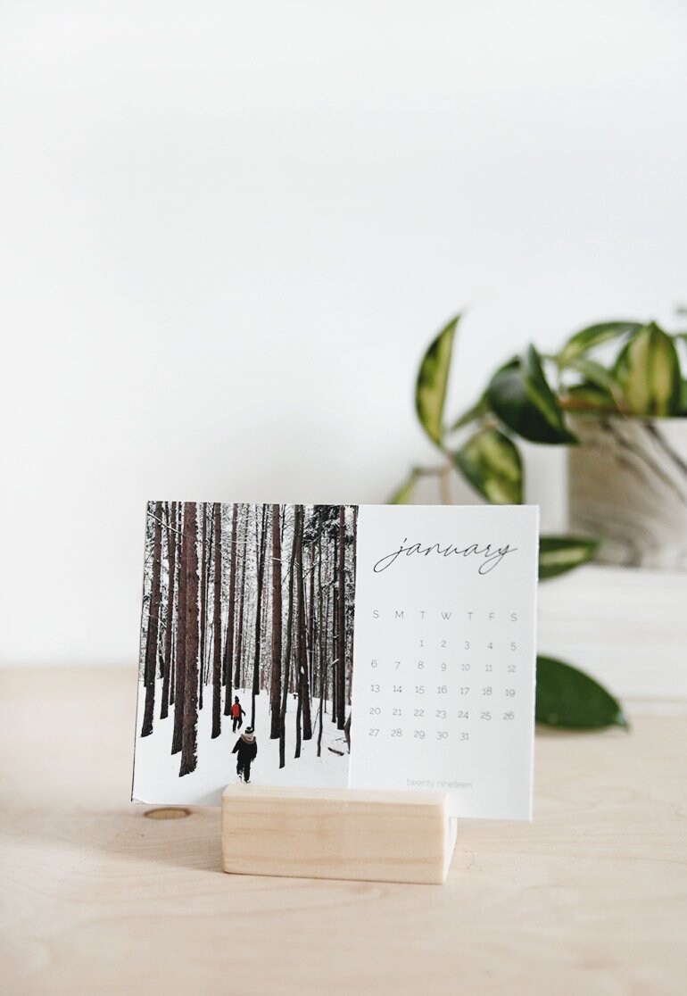 Modern Wood Photo Block Wood Picture Holder Photo Print | Etsy