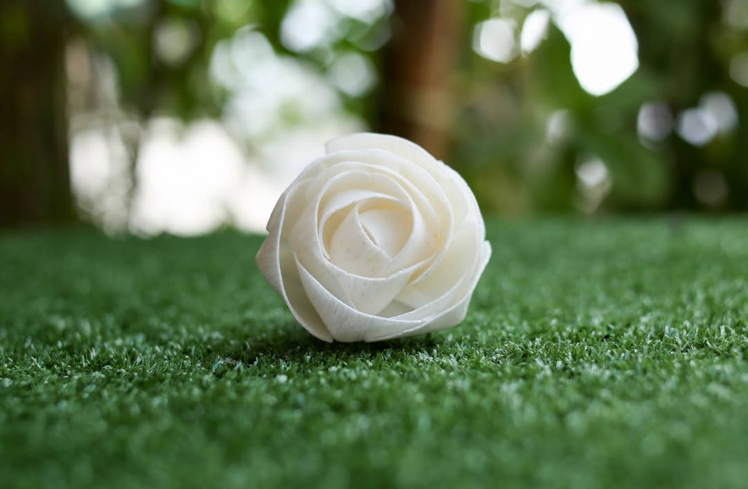 50 Rose Petal Sharp 5 Cm Dia. Sola Wood Flowers Artificial Flower for ...