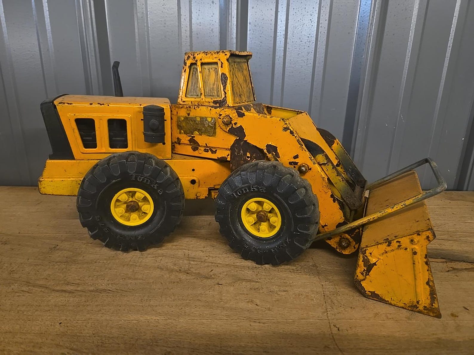 Vintage Mighty Tonka Turbo Diesel Front End Loader Metal Toy ...