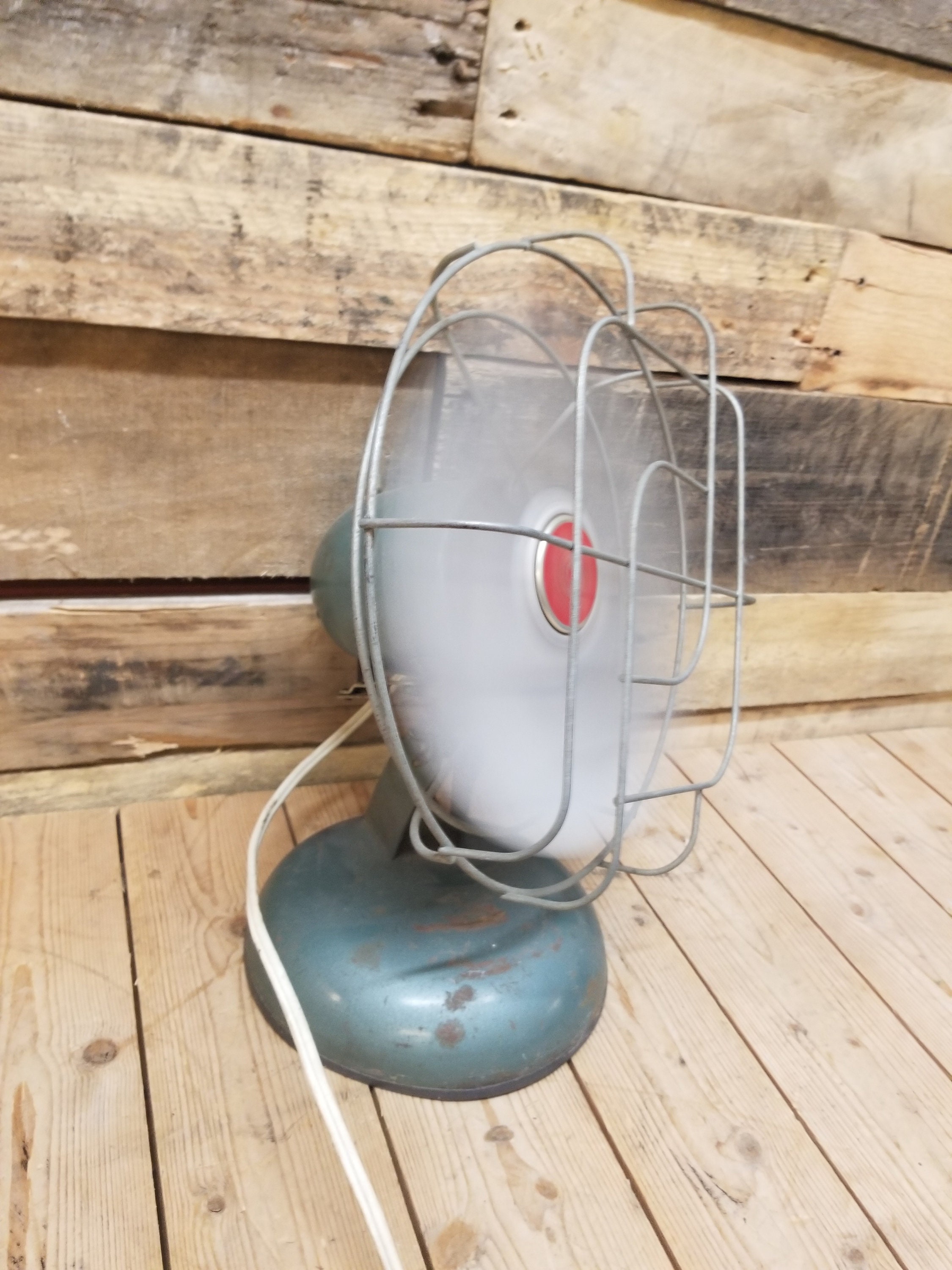 Vintage Super Letric Metal Industrial Table Top Fan Mid - Etsy