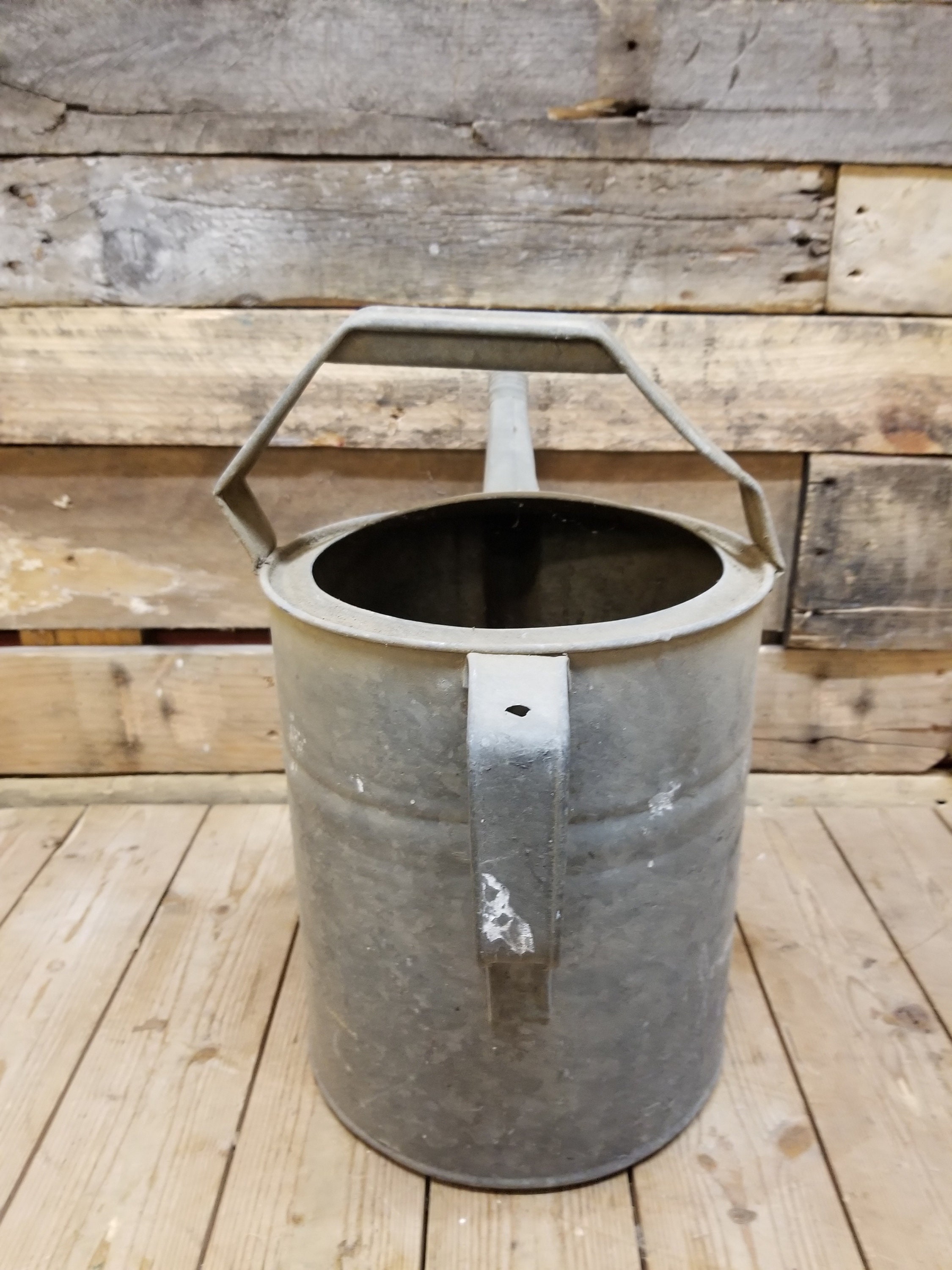 Vintage #10 Galvanized Watering Can - Etsy