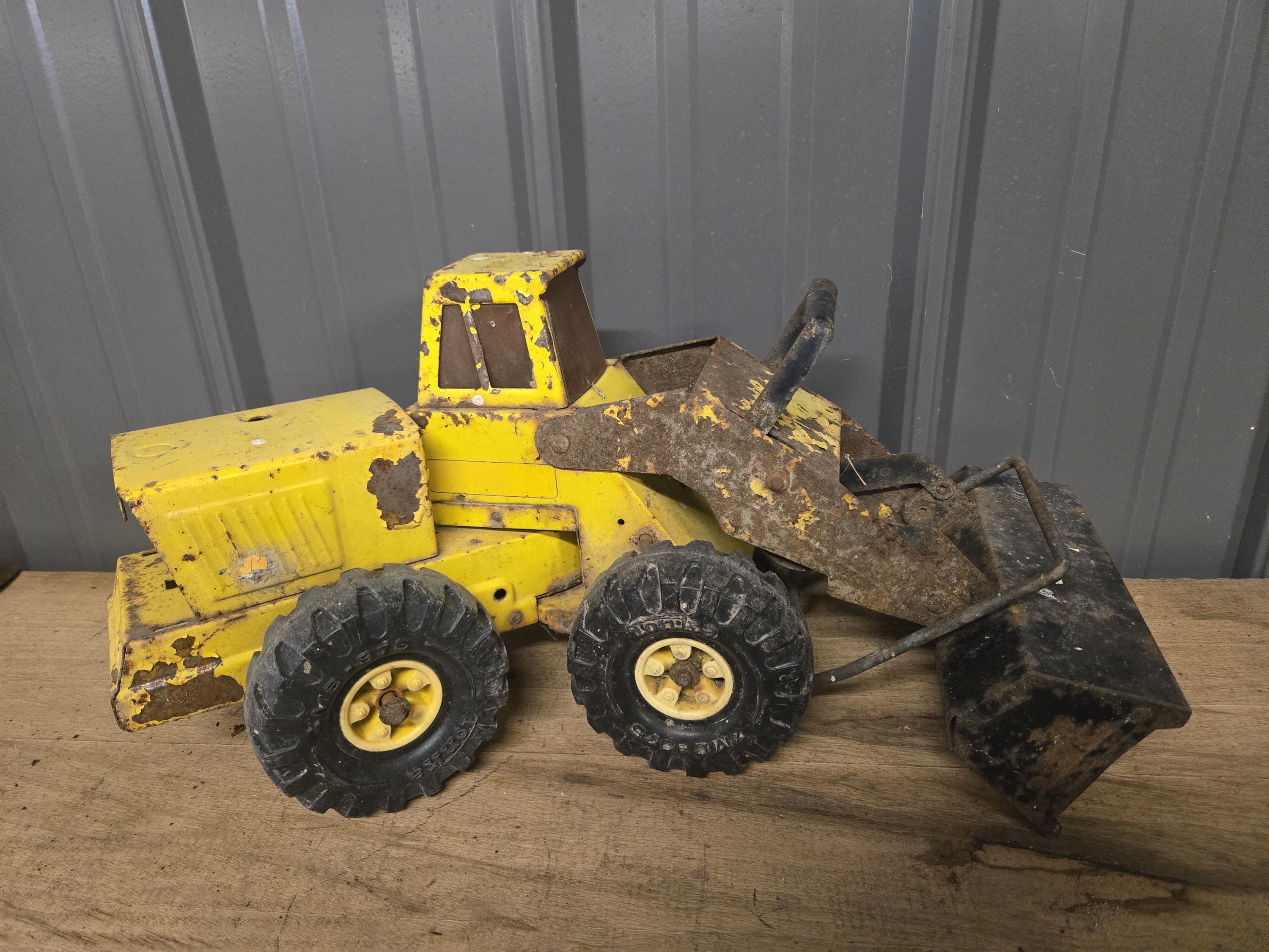 Vintage Mighty Tonka Turbo Diesel Front End Loader Metal Toy ...