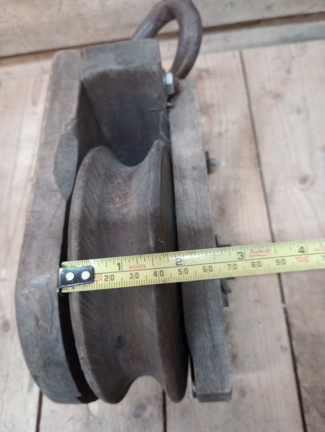 Antique Wood Block Barn Pulleys 1800s Hudson’s Hay Tools Rustic ...