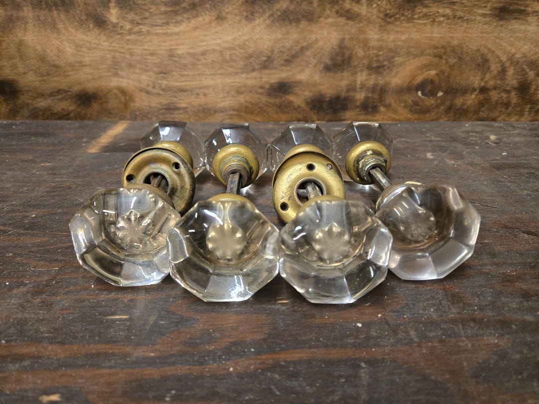 Antique Vintage Glass Door Knobs - Etsy