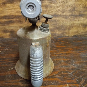 Vintage Metal Antique Blow Torch With Handle - Etsy