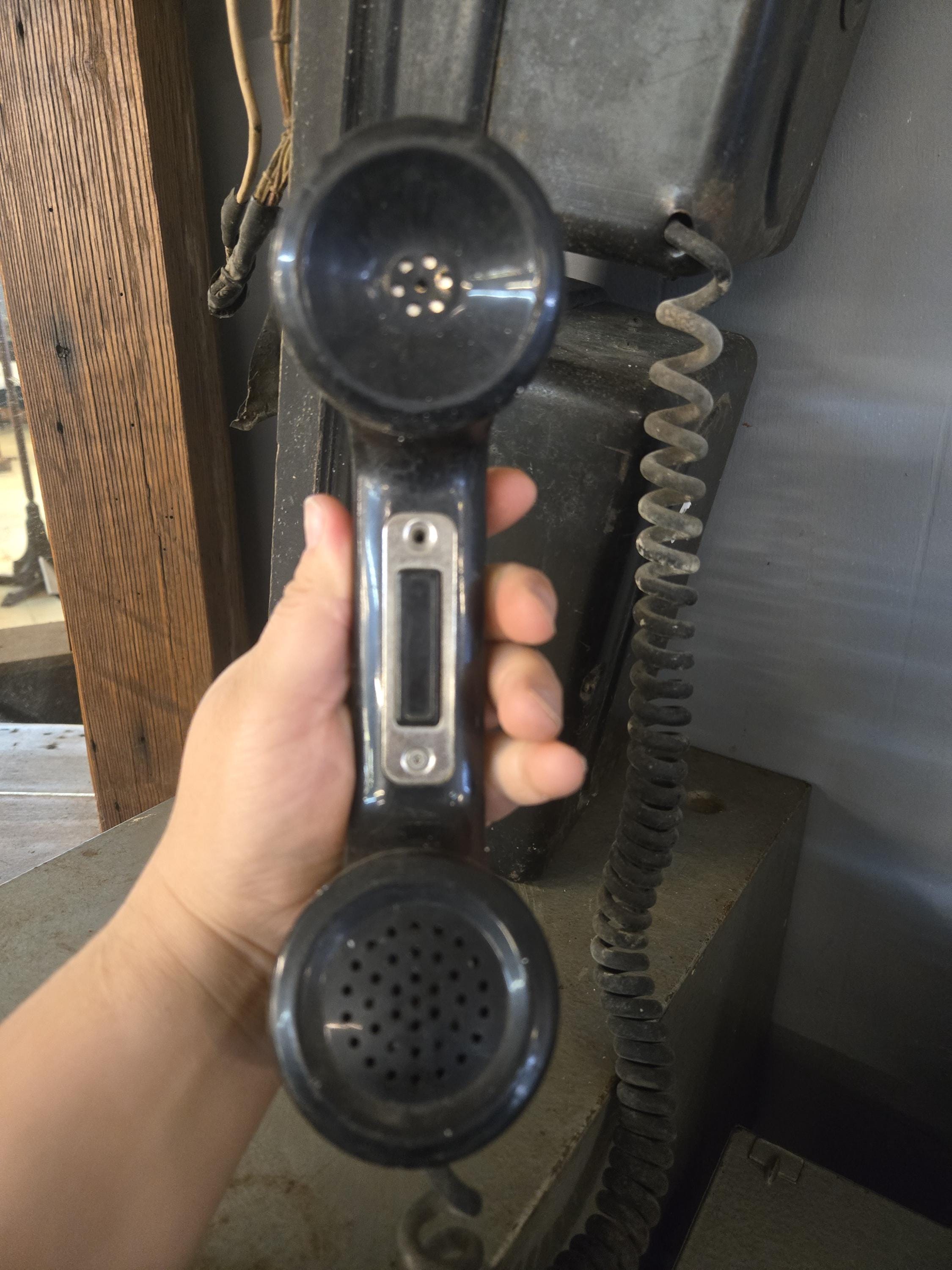 Vintage Automatic Electric Wall Hand Crank Monophone Telephone - Etsy