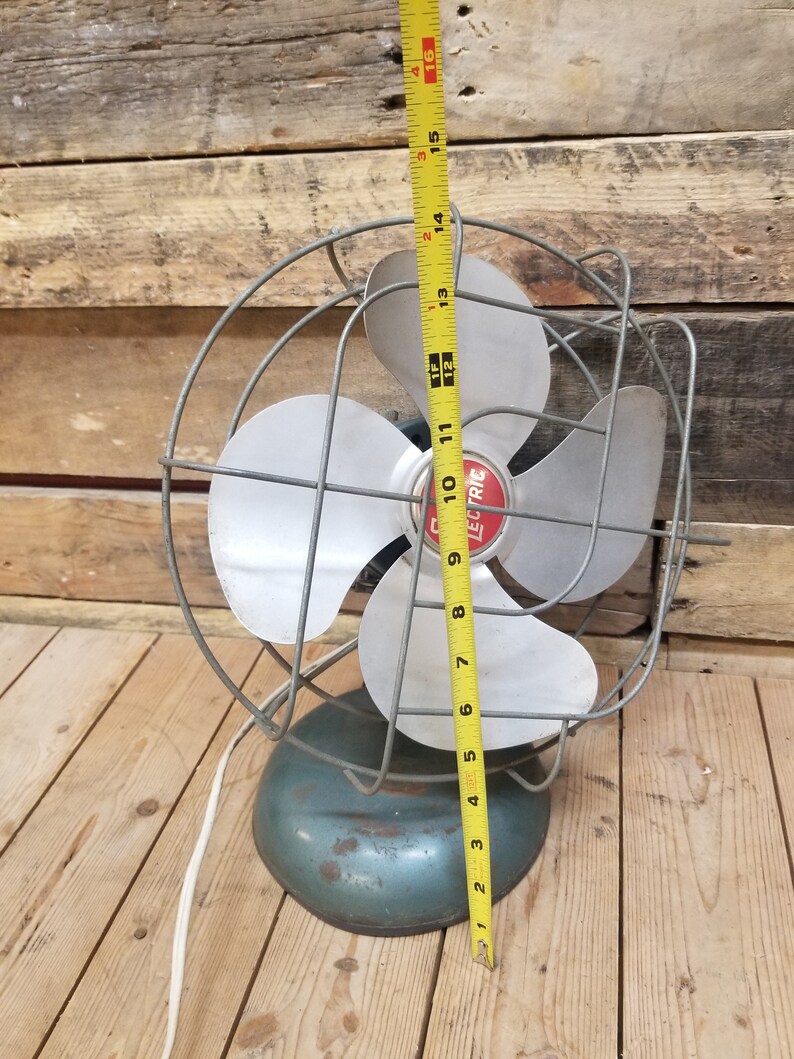 Vintage Super Letric Metal Industrial Table Top Fan Mid | Etsy