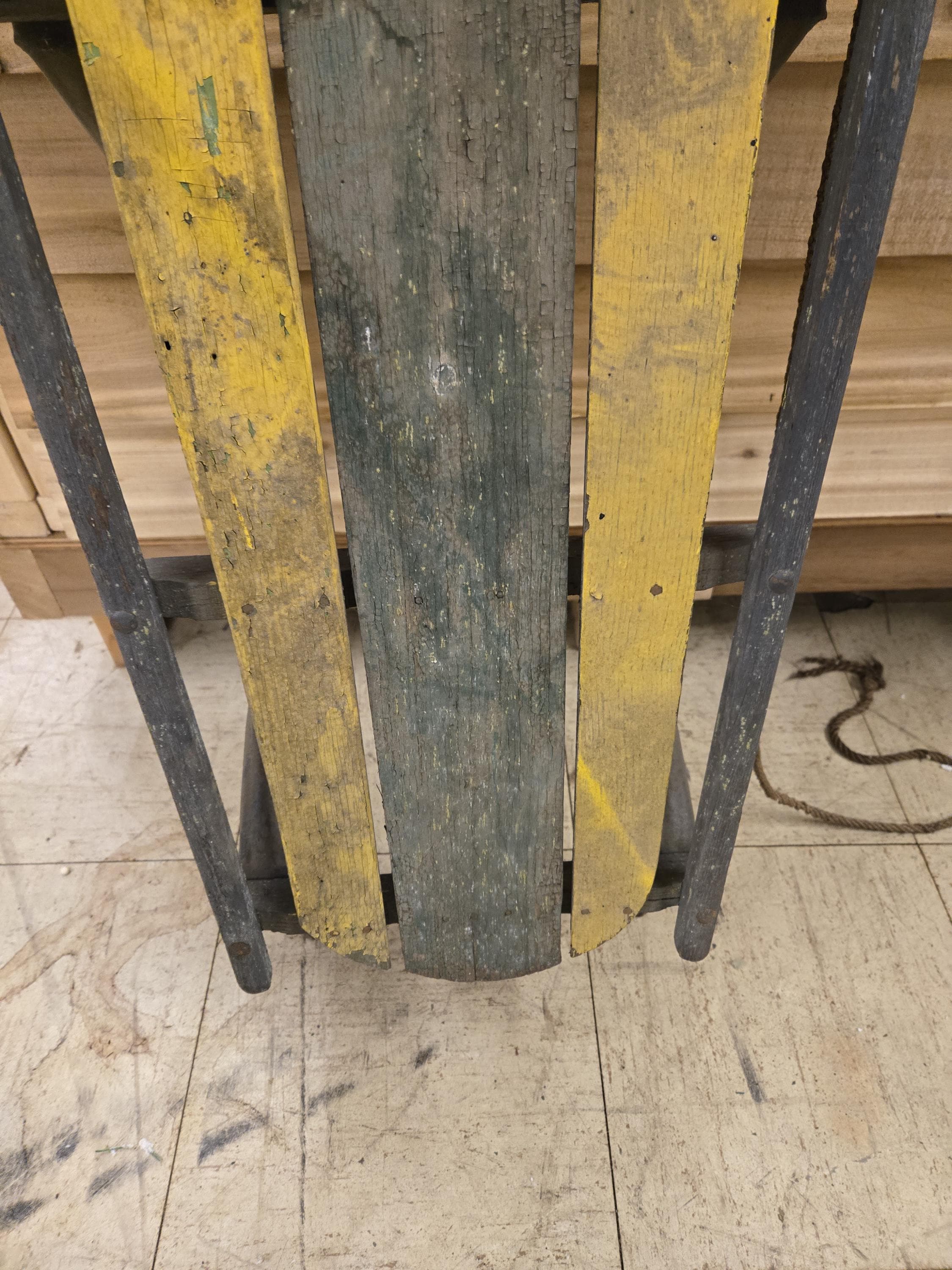 Vintage Genuine Wooden Metal Snow Sled Collectable Condition - Etsy