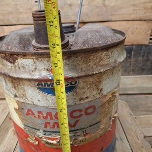 Vintage Advertising Gas Oil Amoco M-V Five Gallon Motor Oil Can - Etsy