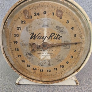 Vintage Way Rite 25 Lb Household Kitchen Weight Scale - Etsy