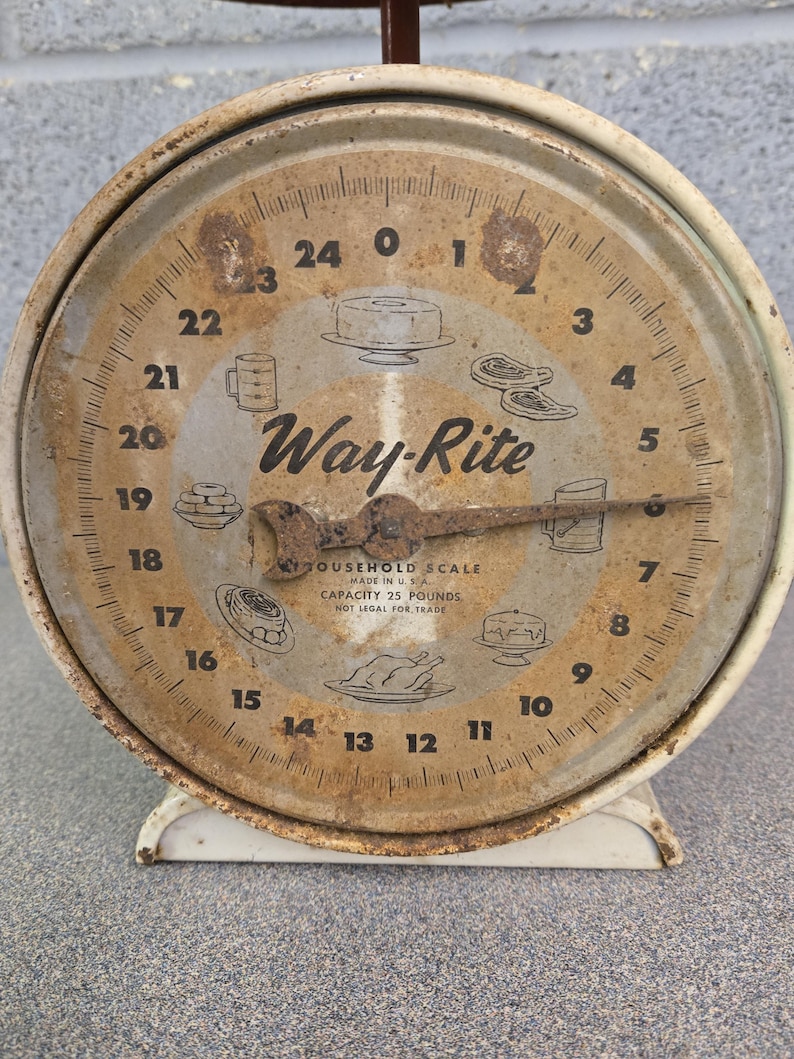 Vintage Way Rite 25 Lb Household Kitchen Weight Scale - Etsy